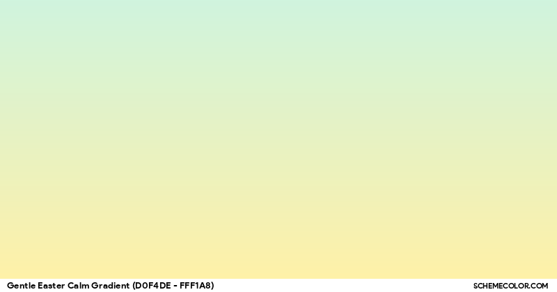 Gentle Easter Calm - Gradients - SchemeColor.com