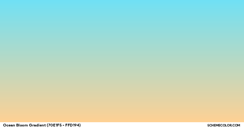 Ocean Bloom - Gradients - SchemeColor.com