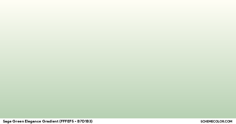 Sage Green Elegance - Gradients - SchemeColor.com