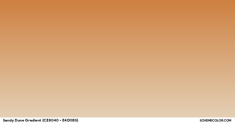 Sandy Dune - Gradients - SchemeColor.com