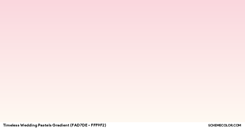 Timeless Wedding Pastels - Gradients - SchemeColor.com