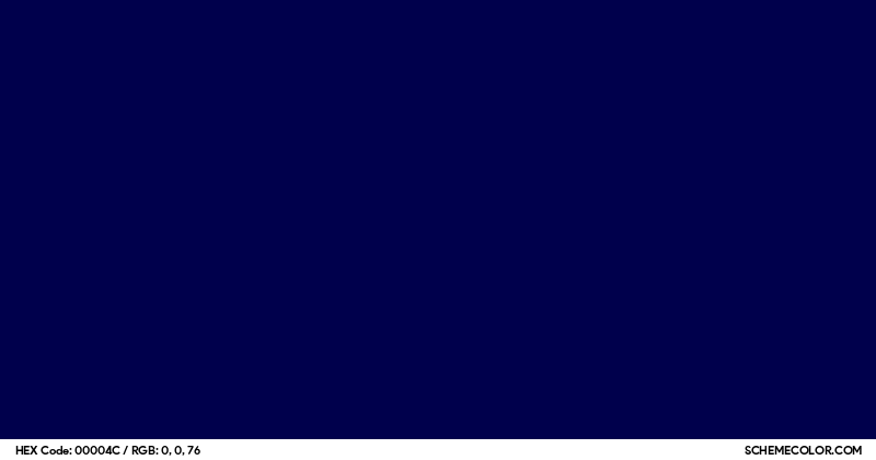 #00004C Hex Color Code - SchemeColor.com