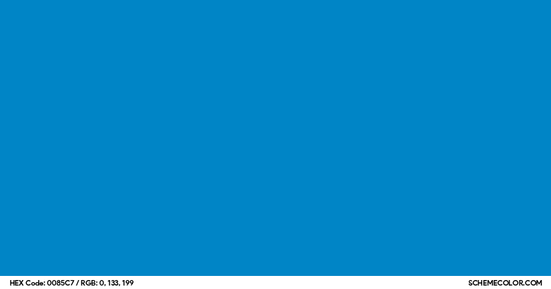 #0085C7 Hex Color Code - SchemeColor.com