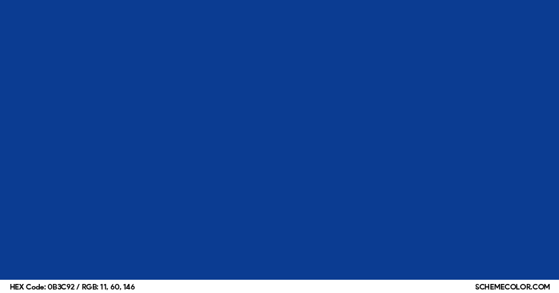 #0B3C92 Hex Color Code - SchemeColor.com