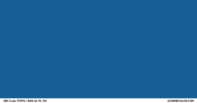 #175F96 Hex Color Code - SchemeColor.com