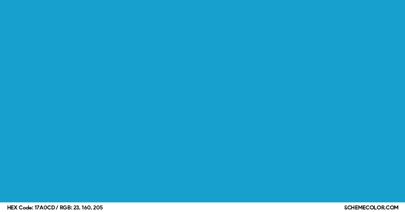 #17A0CD Hex Color Code - SchemeColor.com