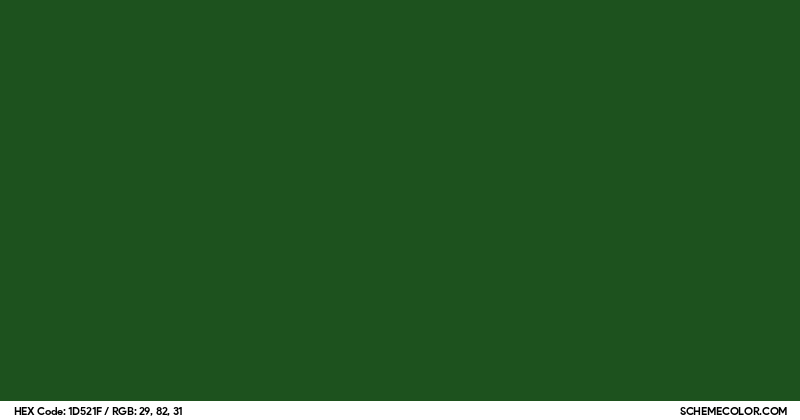 #1D521F Hex Color Code - SchemeColor.com