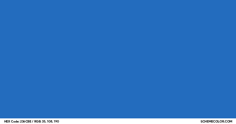 #236CBE Hex Color Code - SchemeColor.com