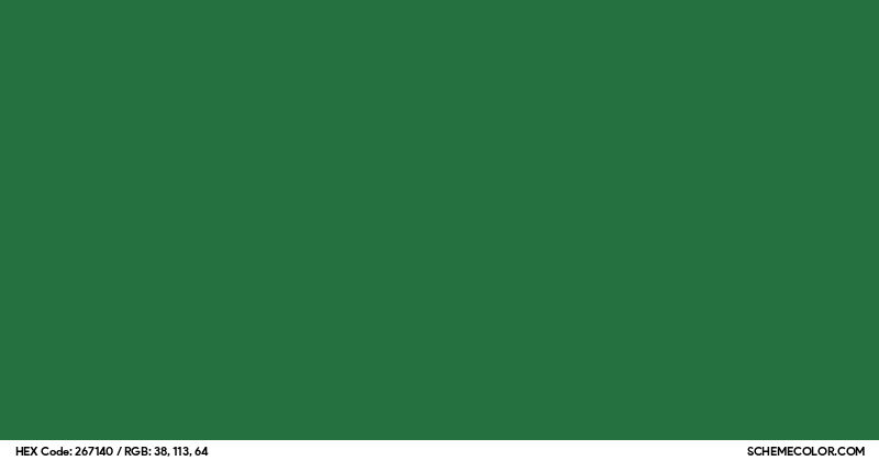 #267140 Hex Color Code - SchemeColor.com