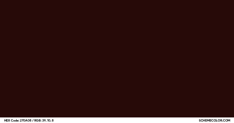 #270A08 Hex Color Code - SchemeColor.com