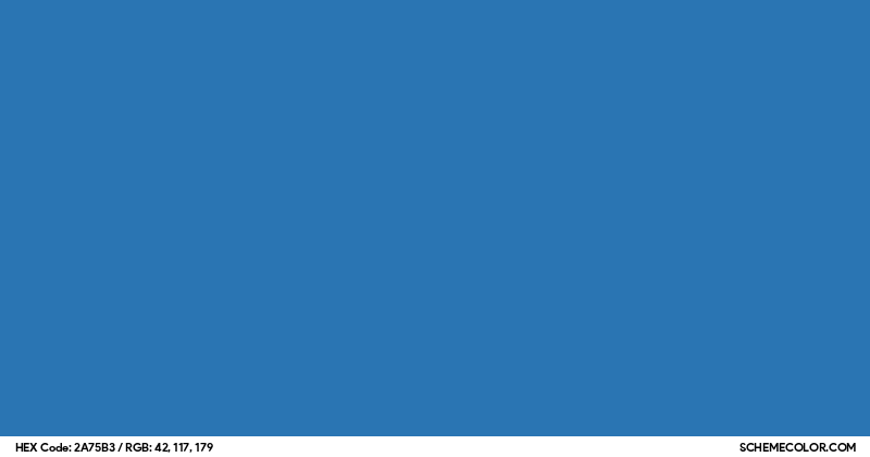 #2A75B3 Hex Color Code - SchemeColor.com