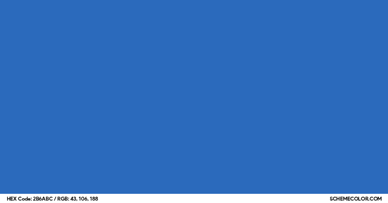 #2B6ABC Hex Color Code - SchemeColor.com