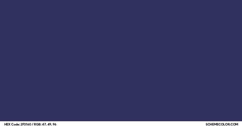 #2F3160 Hex Color Code - SchemeColor.com