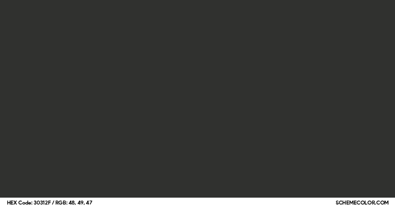 #30312F Hex Color Code - SchemeColor.com