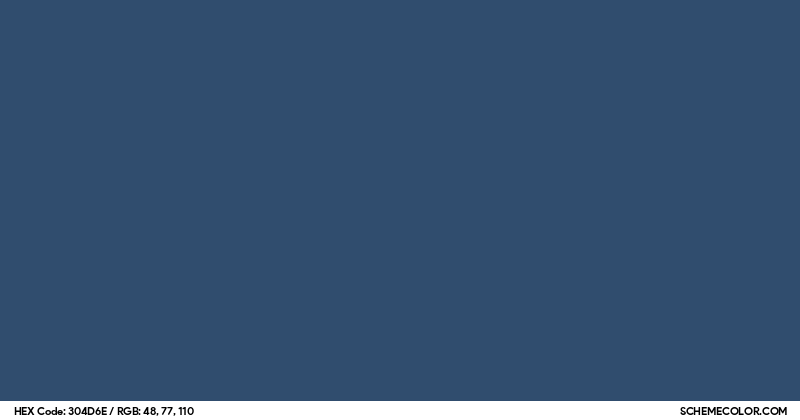 #304D6E Hex Color Code - SchemeColor.com
