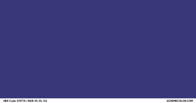 #37377A Hex Color Code - SchemeColor.com