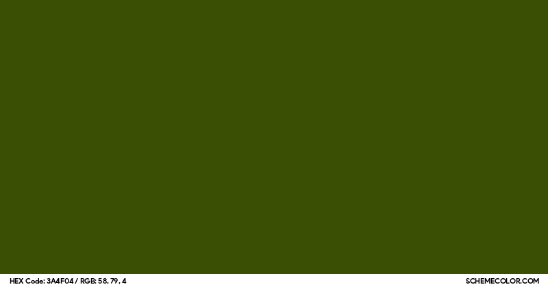 #3A4F04 Hex Color Code - SchemeColor.com