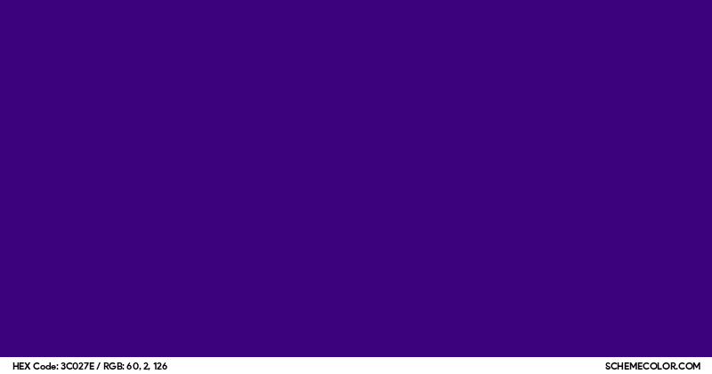 #3C027E Hex Color Code - SchemeColor.com