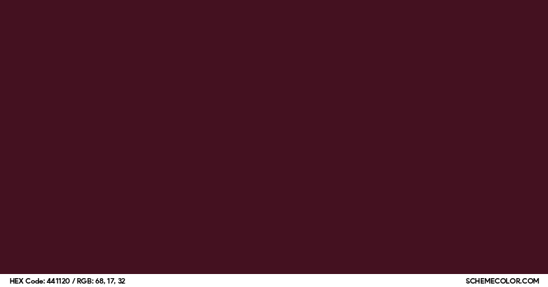 #441120 Hex Color Code - SchemeColor.com