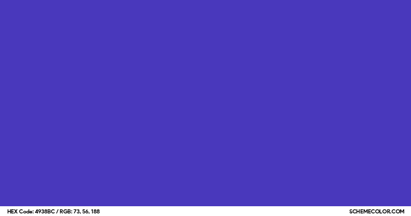 #4938BC Hex Color Code - SchemeColor.com