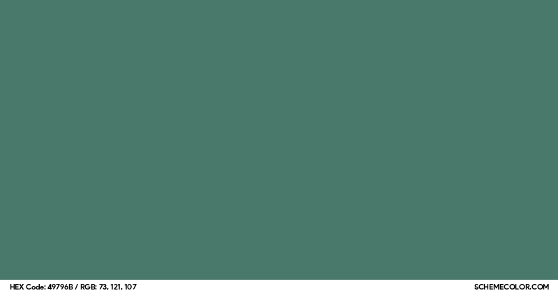#49796B Hex Color Code - SchemeColor.com