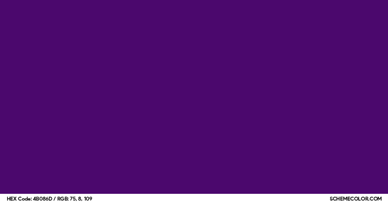 #4B086D Hex Color Code - SchemeColor.com