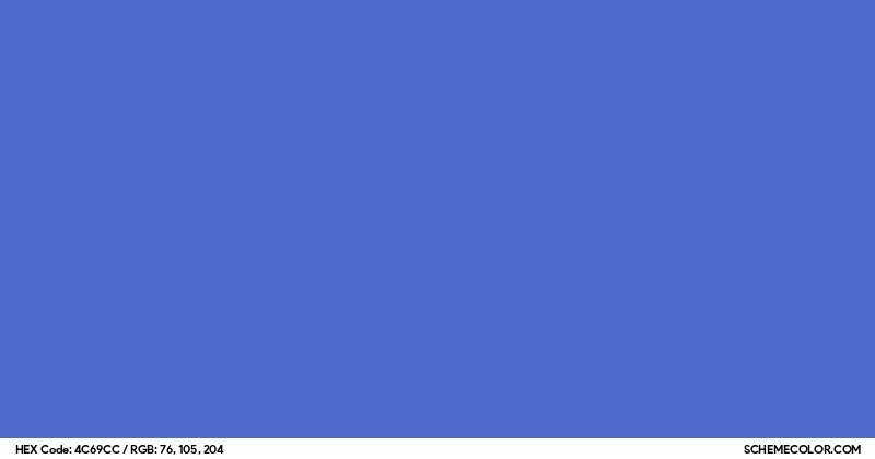 #4C69CC Hex Color Code - SchemeColor.com