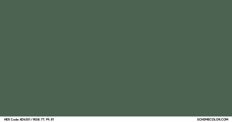#4D6351 Hex Color Code - SchemeColor.com