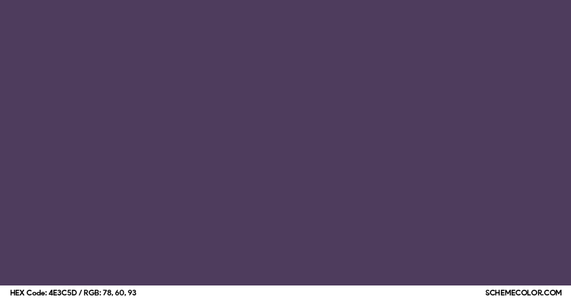 #4E3C5D Hex Color Code - SchemeColor.com