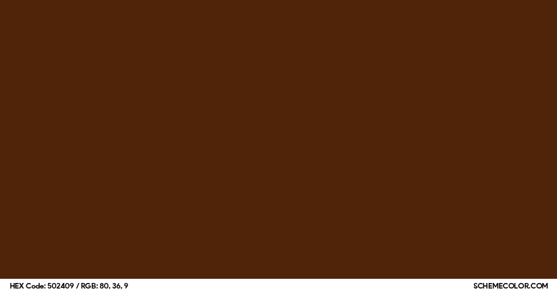 #502409 Hex Color Code - SchemeColor.com