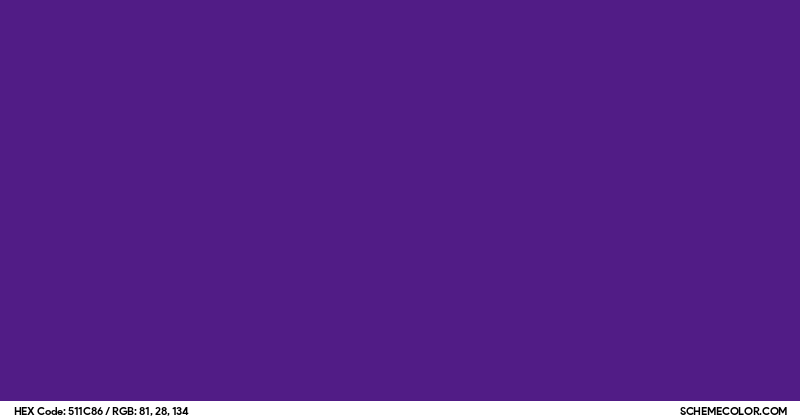 #511C86 Hex Color Code - SchemeColor.com