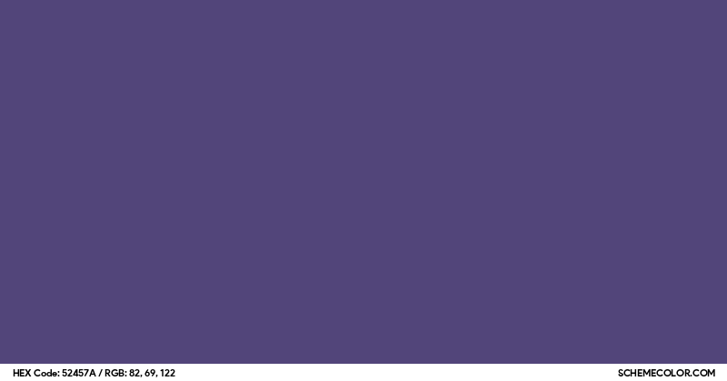#52457A Hex Color Code - SchemeColor.com