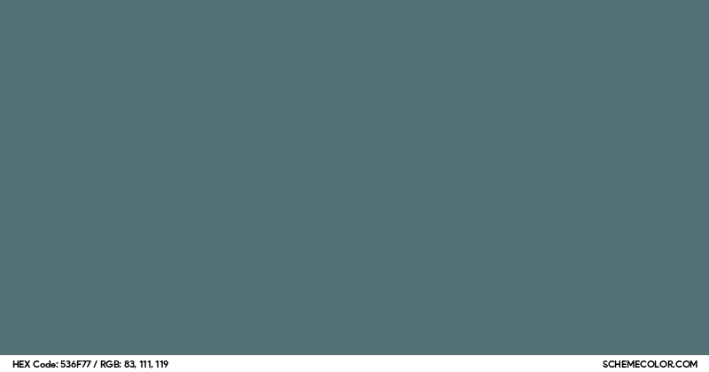 #536F77 Hex Color Code - SchemeColor.com