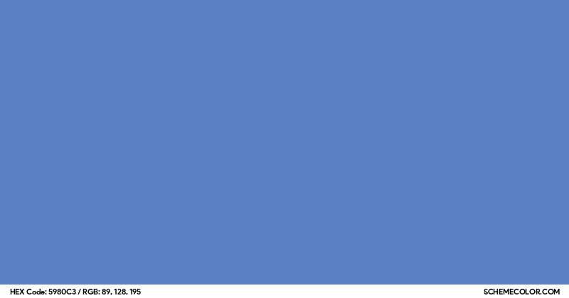 #5980C3 Hex Color Code - SchemeColor.com