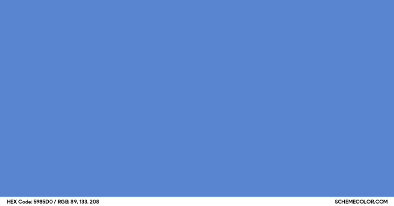 #5985D0 Hex Color Code - SchemeColor.com
