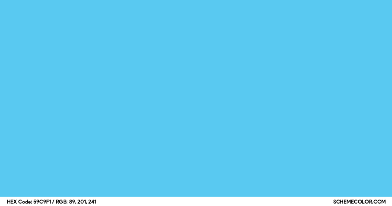 #59C9F1 Hex Color Code - SchemeColor.com