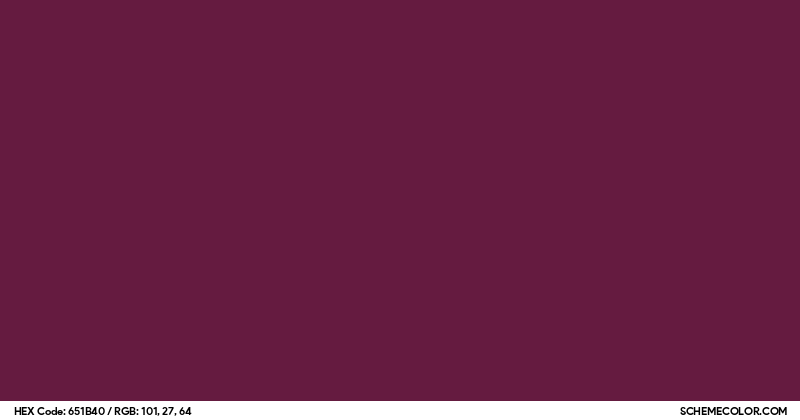 #651B40 Hex Color Code - SchemeColor.com