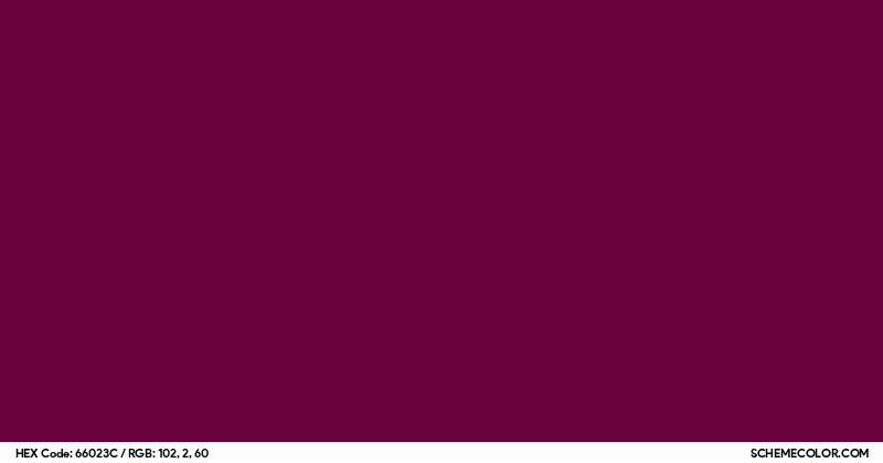 #66023C Hex Color Code - SchemeColor.com