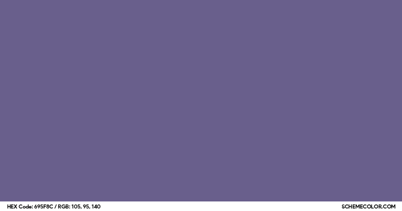 #695F8C Hex Color Code - SchemeColor.com