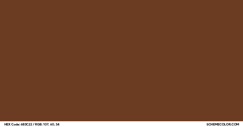 #6B3C22 Hex Color Code - SchemeColor.com