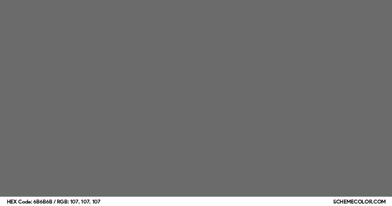 #6B6B6B Hex Color Code - SchemeColor.com