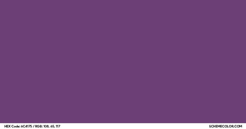 #6C4175 Hex Color Code - SchemeColor.com