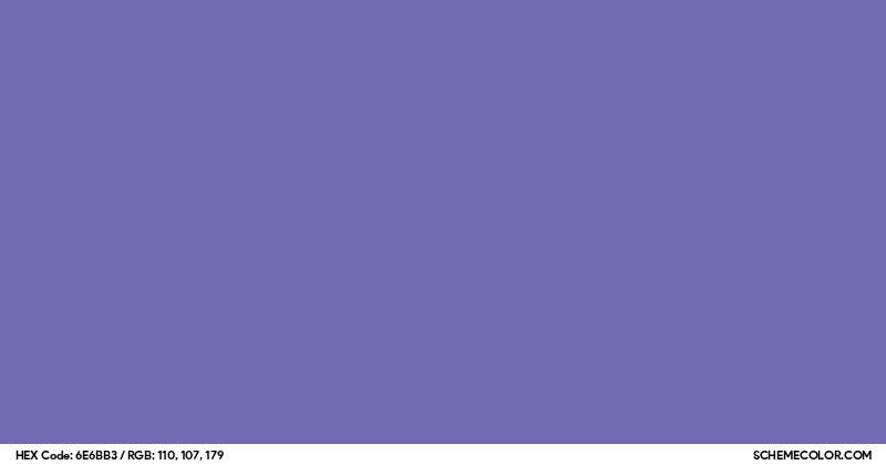 #6E6BB3 Hex Color Code - SchemeColor.com