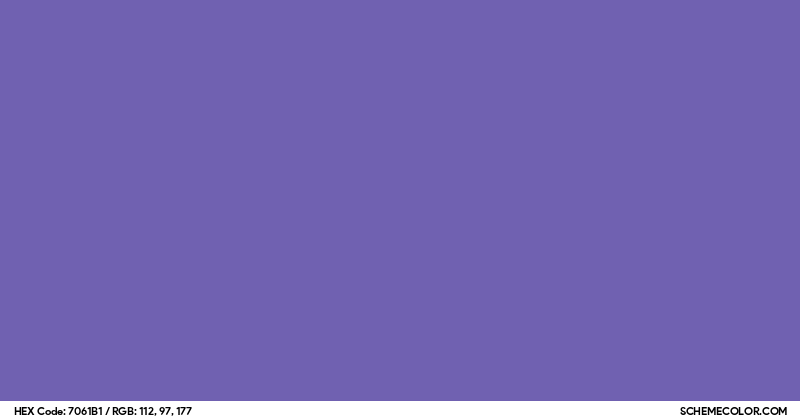 #7061B1 Hex Color Code - SchemeColor.com