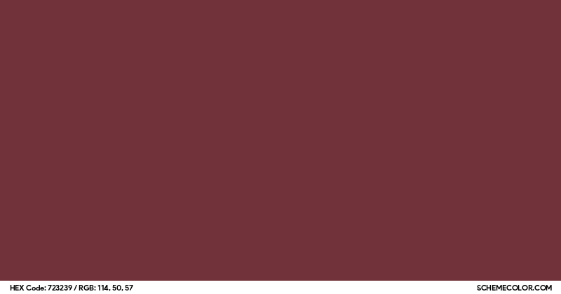 #723239 Hex Color Code - SchemeColor.com