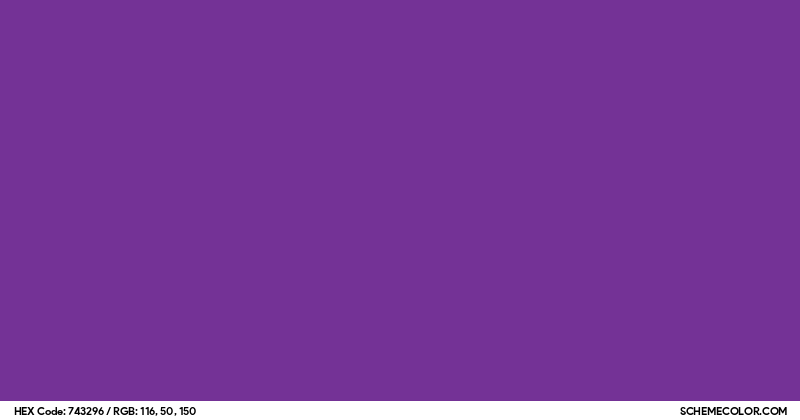 #743296 Hex Color Code - SchemeColor.com