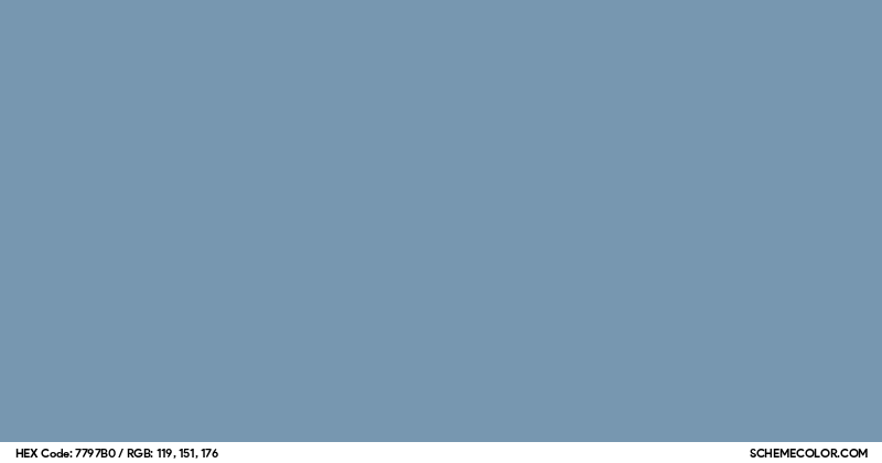 #7797B0 Hex Color Code - SchemeColor.com