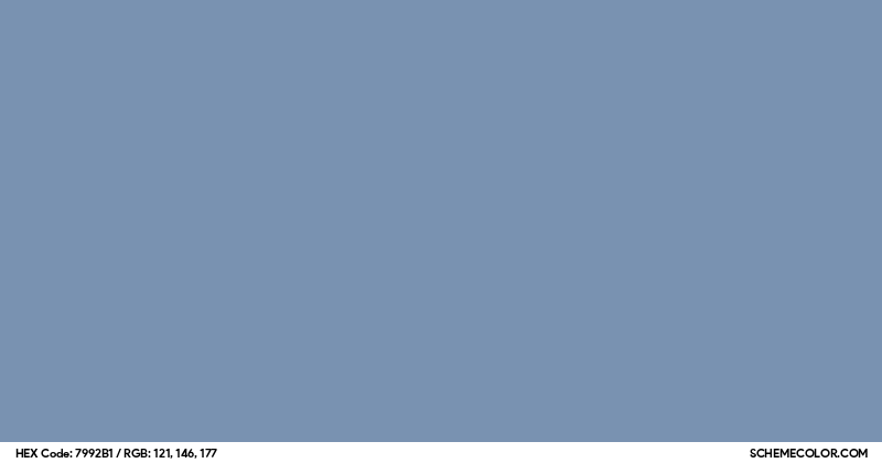 #7992B1 Hex Color Code - SchemeColor.com
