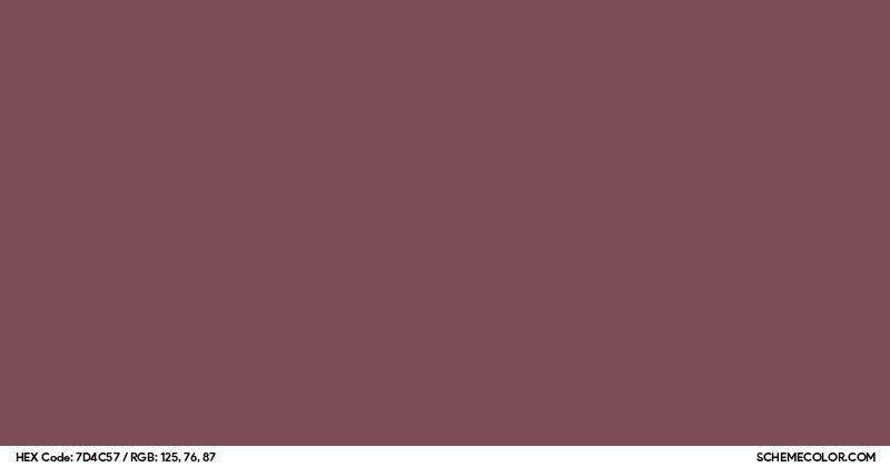 #7D4C57 Hex Color Code - SchemeColor.com