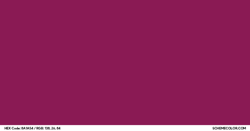 #8A1A54 Hex Color Code - SchemeColor.com